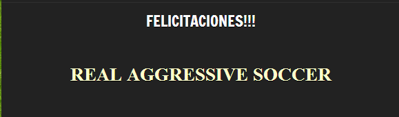 Real Aggressive Soccer Primero en la tabla de Pocisiones – Santa ...